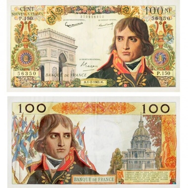 Франция 100 новых франков 1962 года, сувенирная копия, банкноты и купюры редкие коллекционные