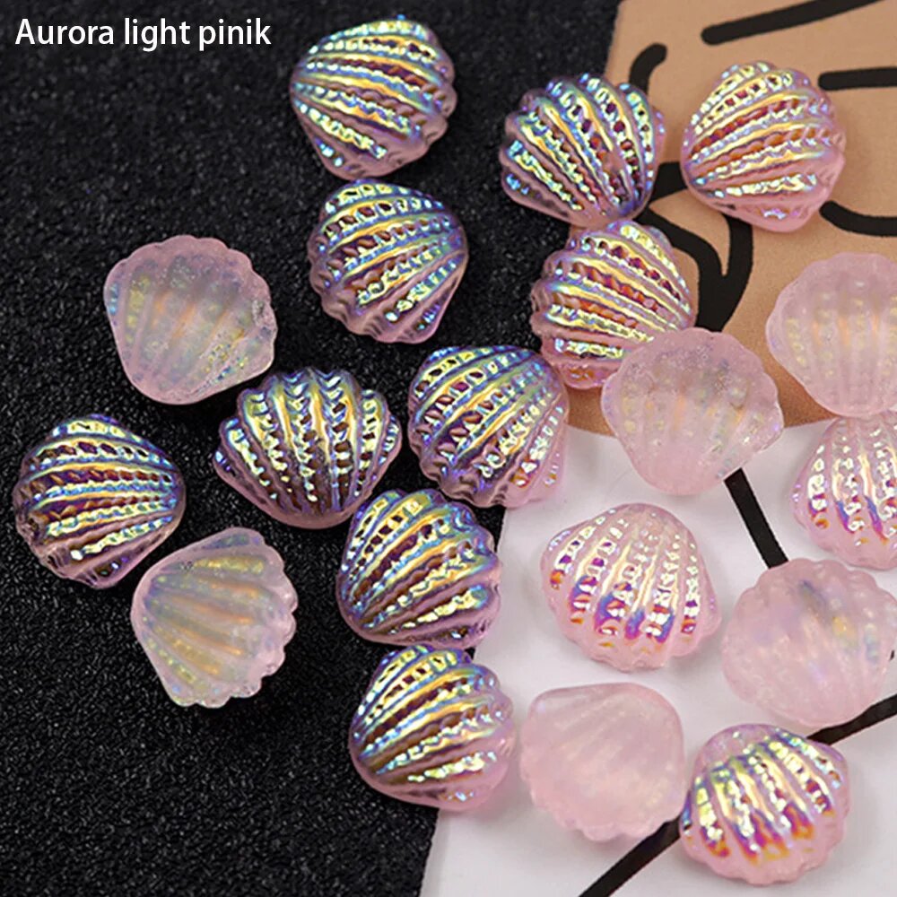 20 шт. OAKRGB розовые 3D акриловые стразы для ногтей 20pcs shells