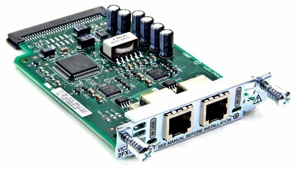 Модуль CISCO VIC-2FXS 2-Port FXS Voice Interface Card 2 RJ-11 for analog telephones, fax, PBX or similar devices