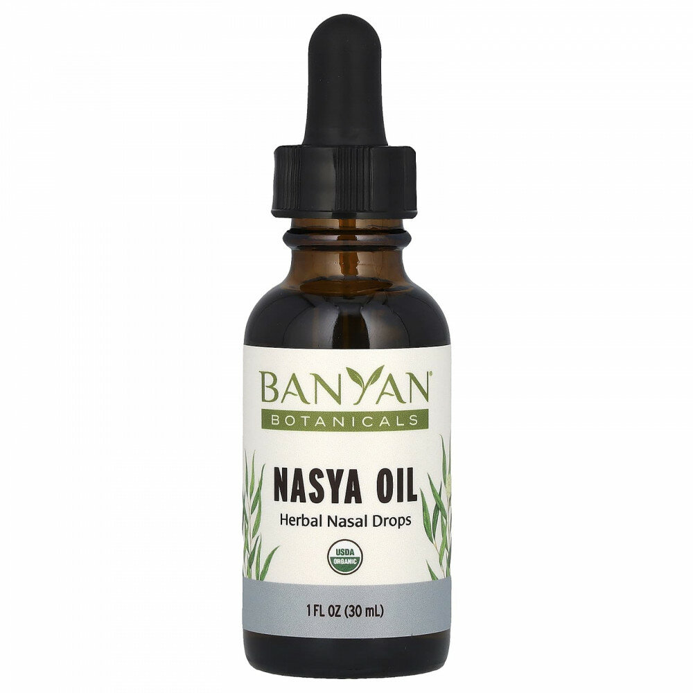 Banyan Botanicals, Nasya Oil, травяные капли для носа, 30 мл (1 жидк. унц.)