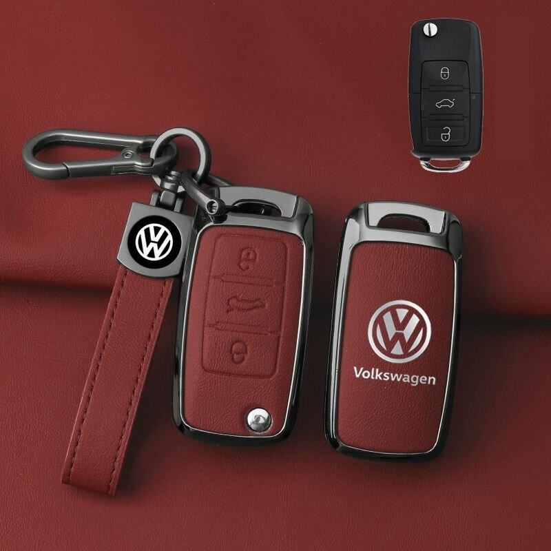 Чехол для автомобильного ключа для Фольксваген VW Volkswagen Polo Tiguan Passat B5 B6 B7 Golf 4 5 6 MK6 Jetta Lavida Skoda Octavia Seat Leon Altea, ZH