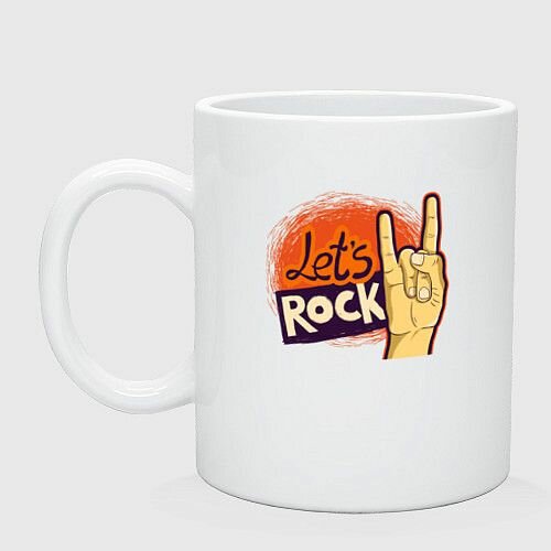 Lets rock Керамическая кружка