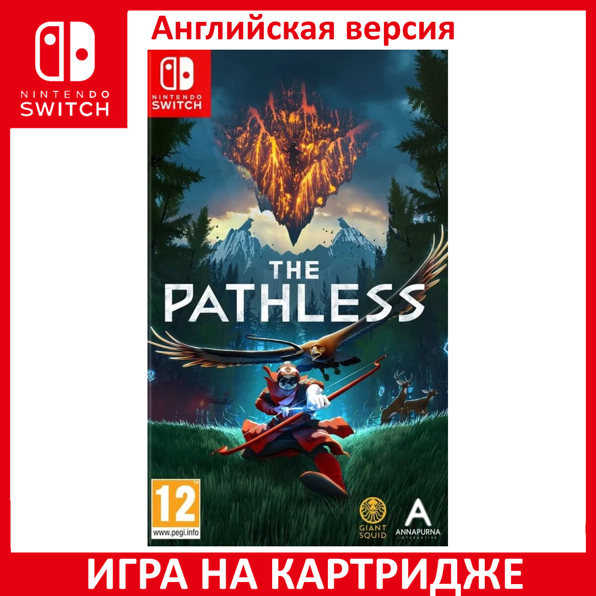 Игра The Pathless Switch Английский язык Картридж на Nintendo Switch