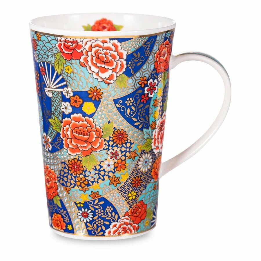 Кружка Dunoon Кимоно Шетлэнд 440 мл, фарфор костяной