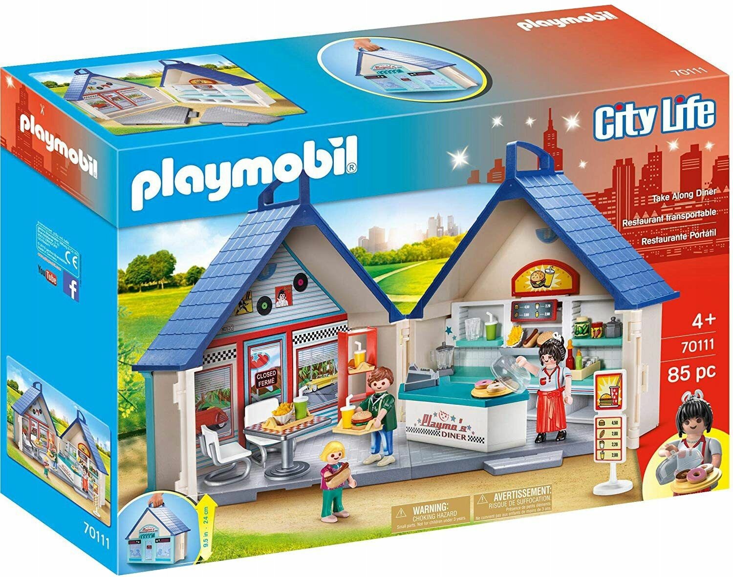 Конструктор Playmobil City Life - Портативный ресторан бар Imbis - Плеймобиль 70111