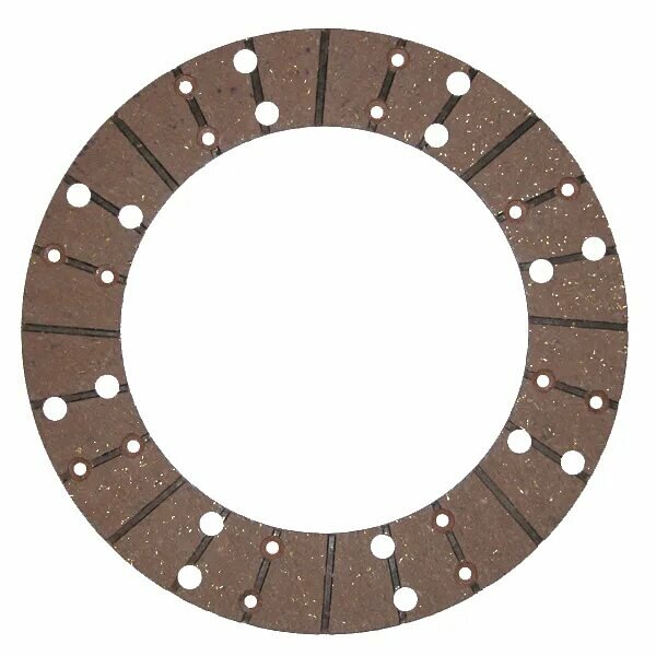 Накладки диска сцепления ЗМЗ дв.402 (2шт) с заклепками ТИИР (222х150х3,5) сверленые