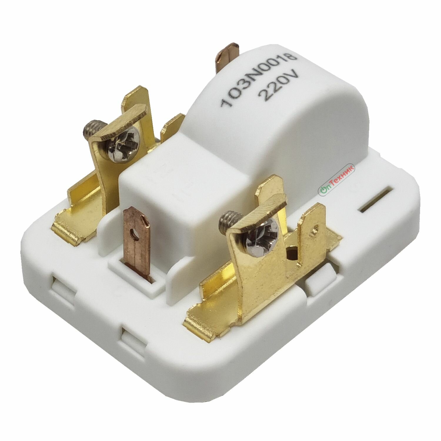 Пусковое реле 103N0018 для компрессора SECOP / DANFOSS. 4 контакта, 4,6мм