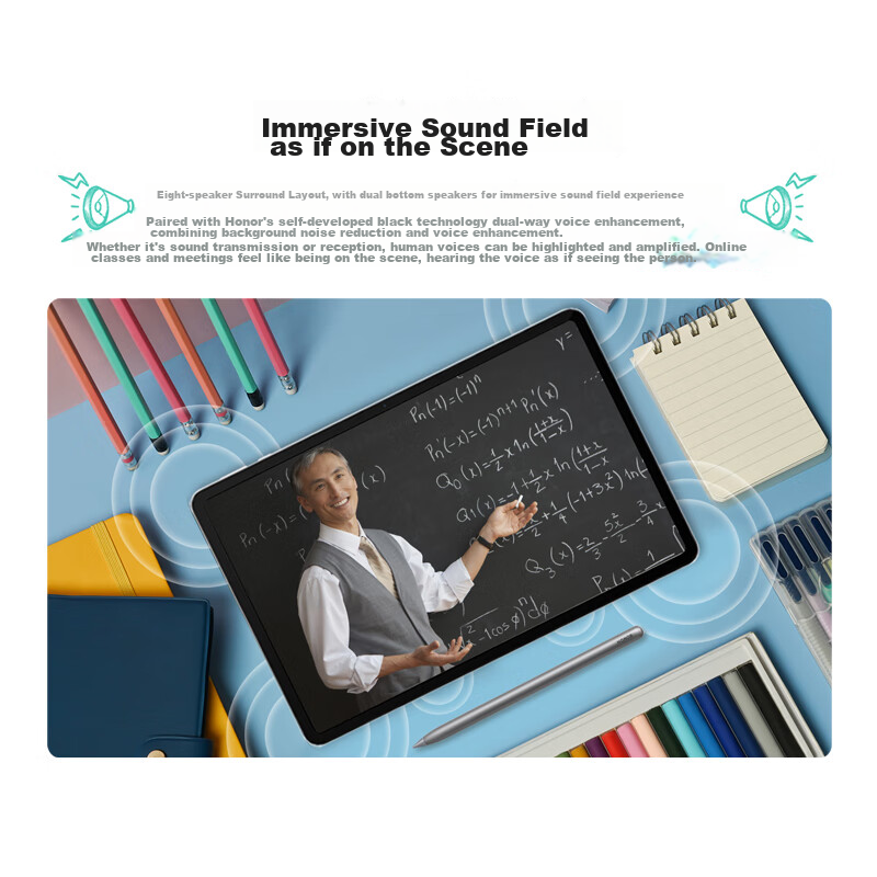 Планшет Honor 9 Standard Edition, 12.1", 8+256GB, 2.5K Ultra-Clear, 120Hz, Sky Blue, HEY2-W09