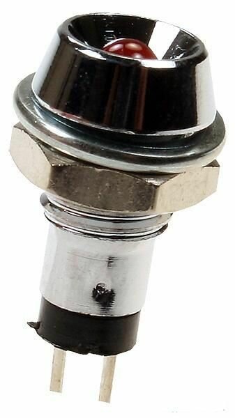 L-608R, Светодиод с держателем красный D10мм h4мм