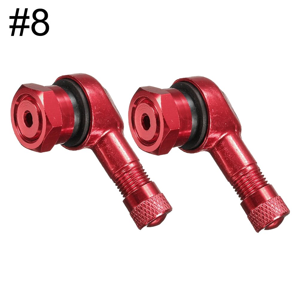 2 шт./компл. стержни клапанов мотоцикла, обод угла 90 градусов, клапан из алюминиевого сплава, 8
