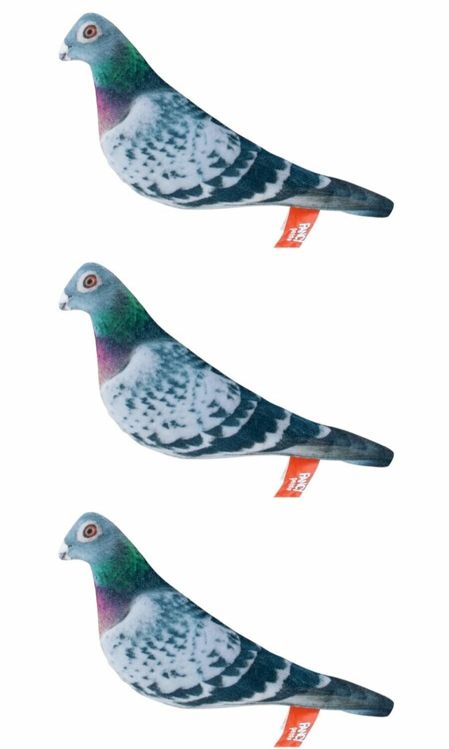 Fancy Pets Игрушка для кошек Голубь, 10х17 см, 3 шт