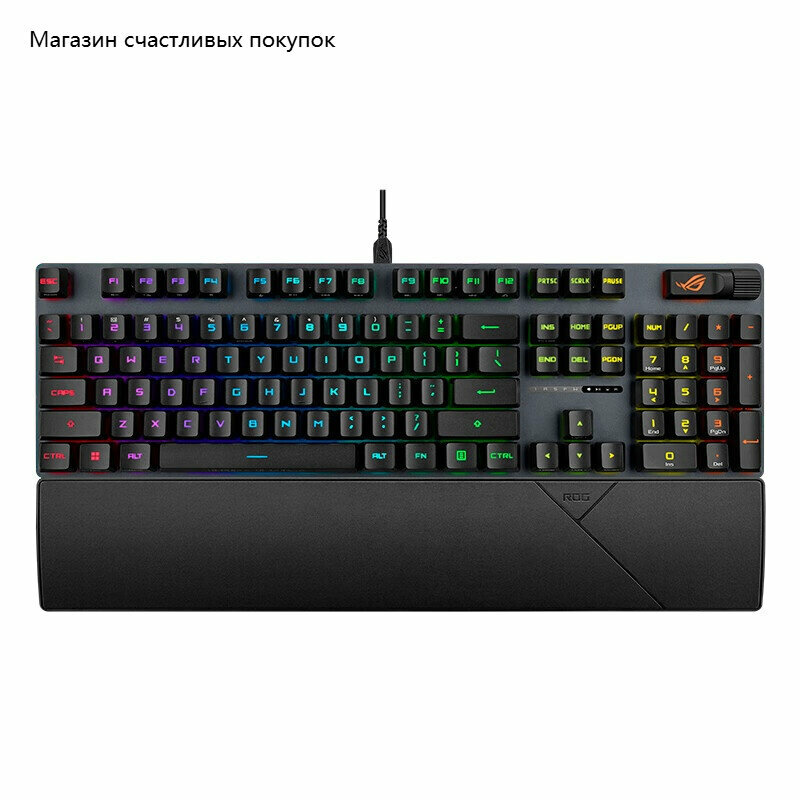Проводная клавиатура Asus ROG Ranger 2 RX на 104 клавиши, ось RX blue, механическая клавиатура с RGB-подсветкой