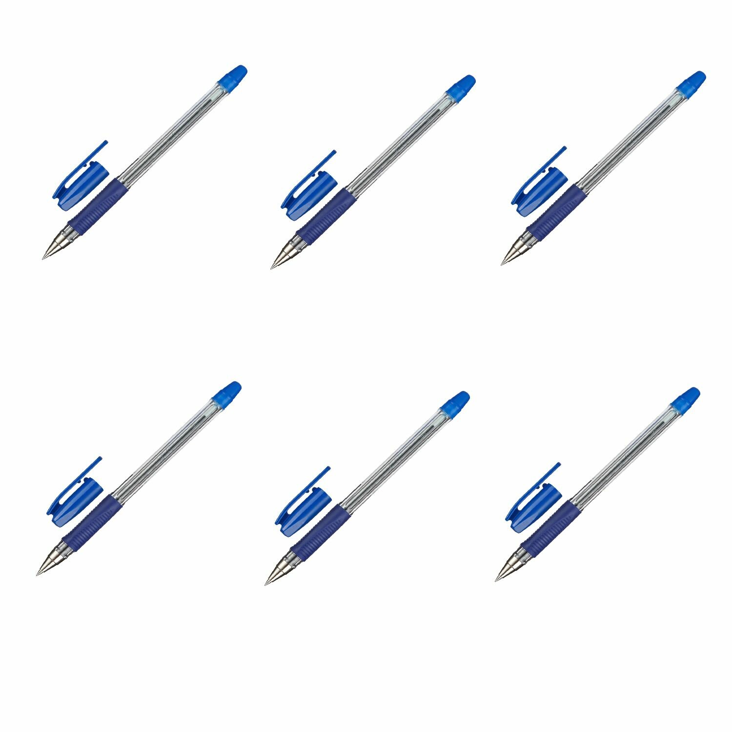 Pilot Ручка шариковая неавтоматическая синяя, линия 0,18мм, 6 уп.