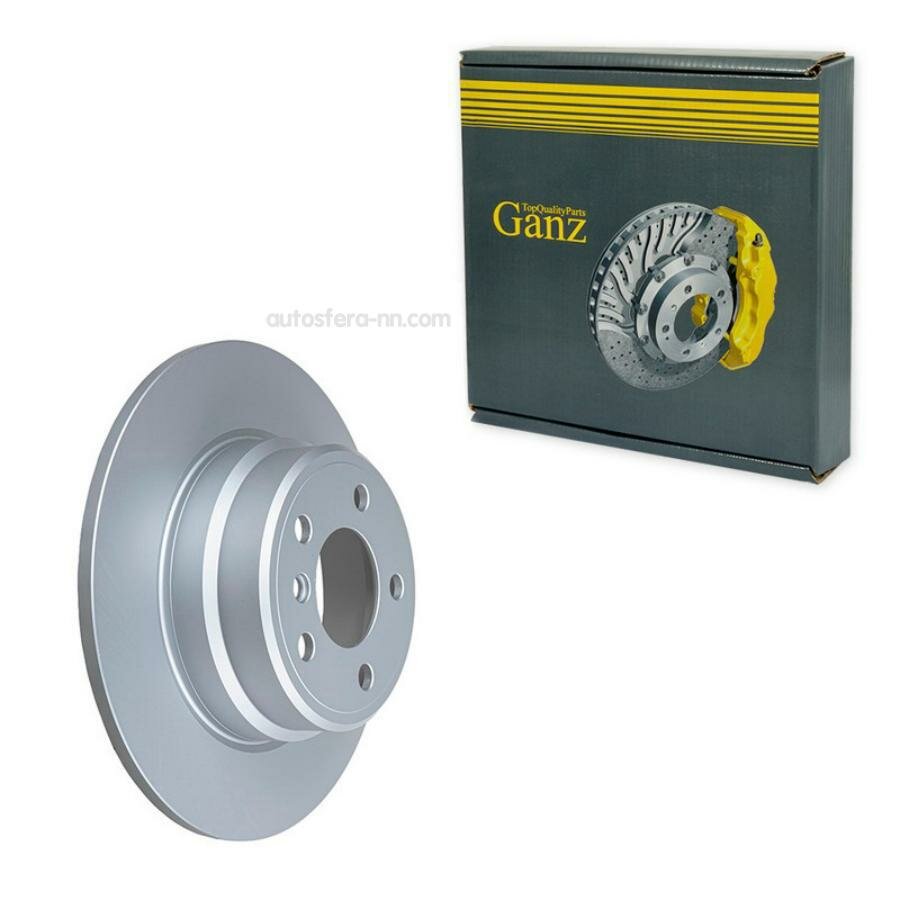 GANZ GIJ10187 Диск тормозной задний с покрытием для BMW 7 (E38) 2.8-5.0 95-01, 3 (E46) M3 3.2 00-> GANZ GIJ10187
