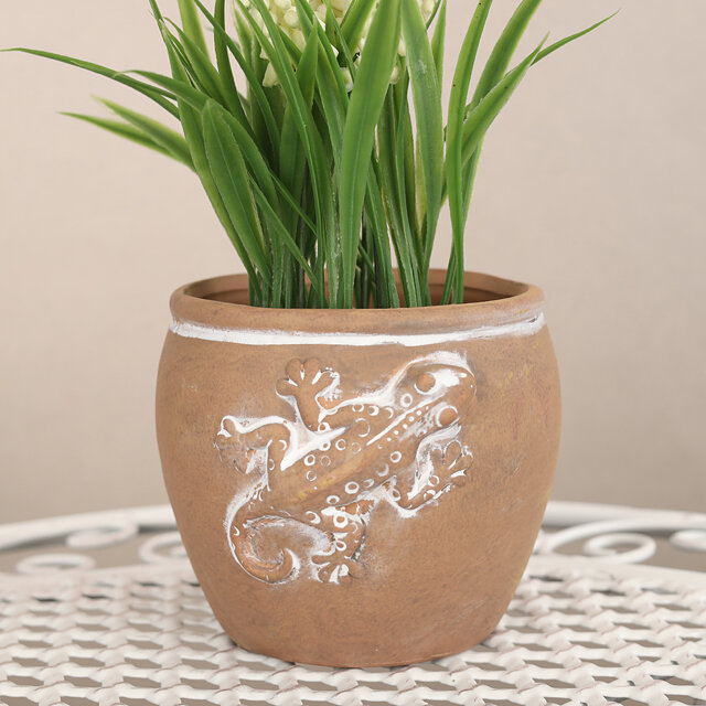 Керамическое кашпо Lucertola 13*12 см, Koopman, 095004250