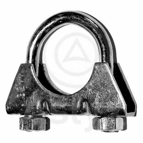 Хомут глушителя D 44.5MM U усиленный, толщина проволки 10MM, гайка медь Aslyx AS200238