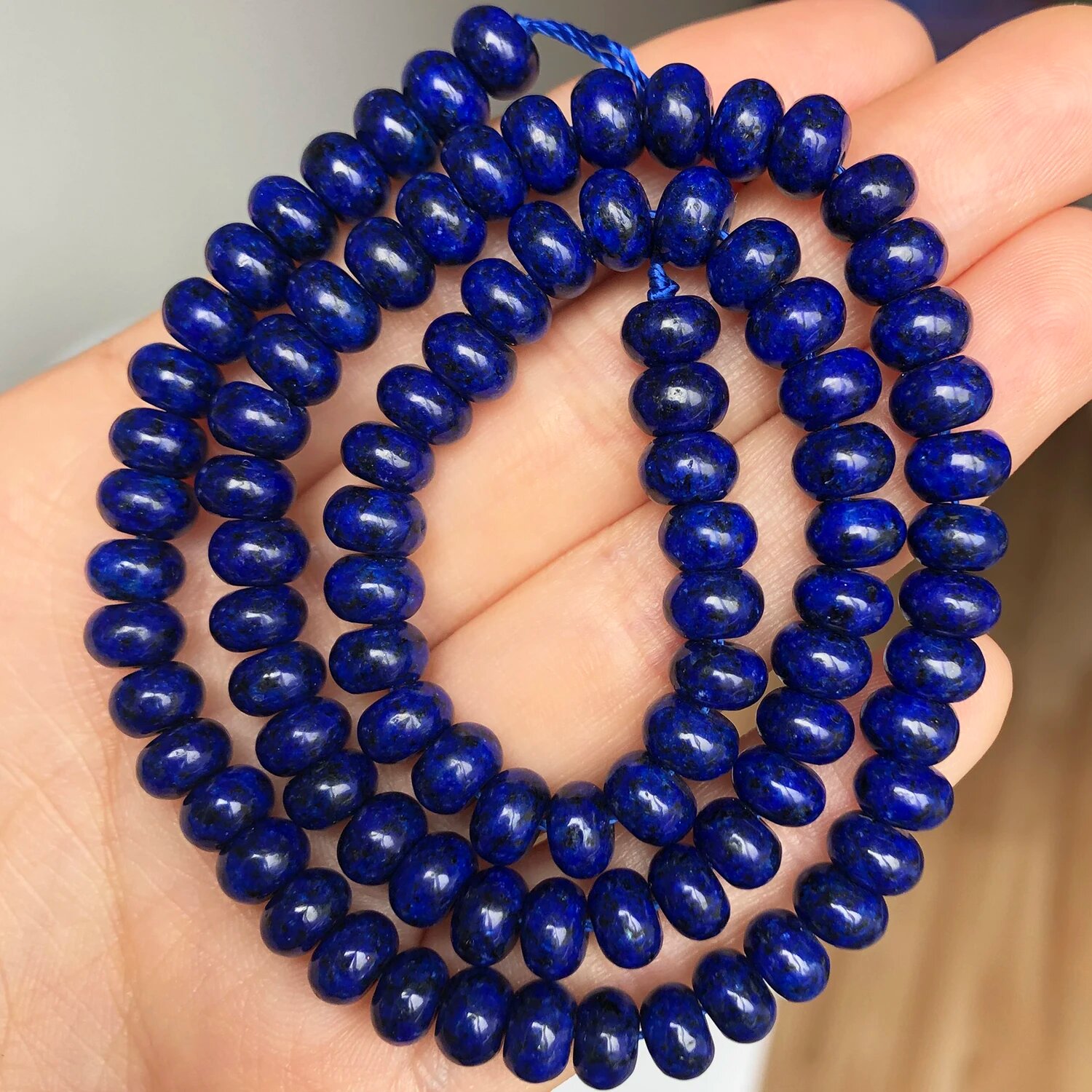 Каменные бусины Xilitata 140 штук Темно-синий, 4mm (approx 140pcs), Lapis Lazuli