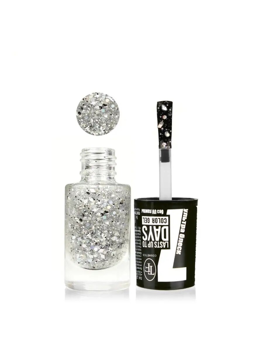 Лак для ногтей Color Gel 270 глиттер 8 мл