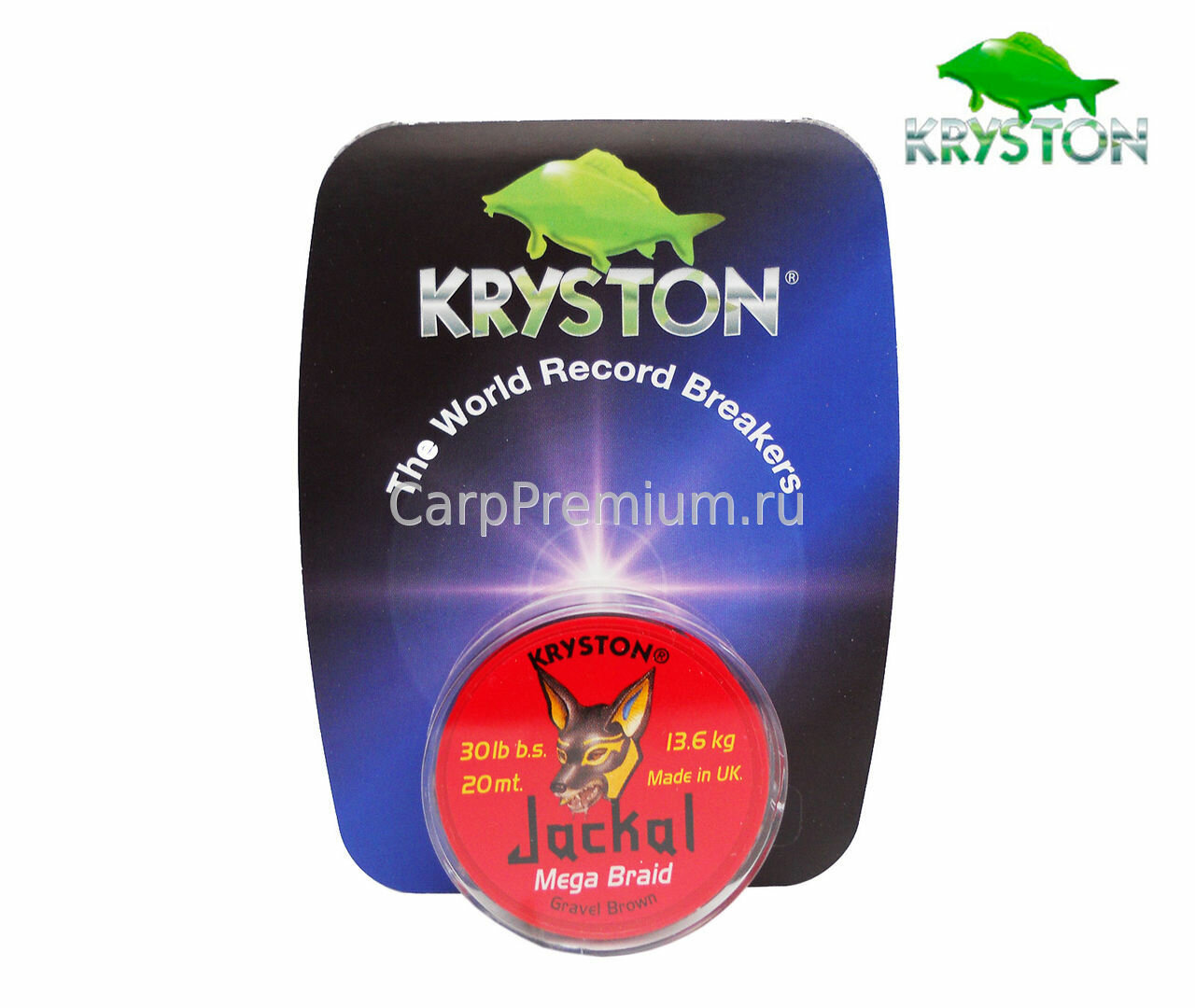 Поводковый материал KRYSTON Jackal в оболочке 30lb 20м Gravel Brown