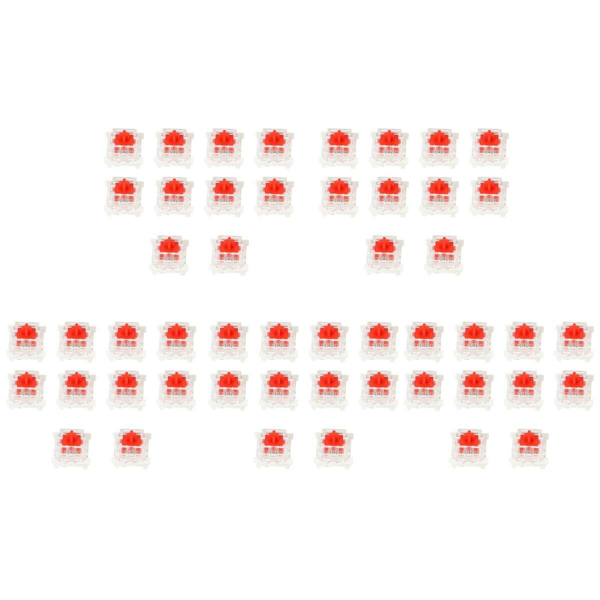 50 шт. пластик для замены клавиатуры Cherry Red 3 Pin MX RGB механического переключателя