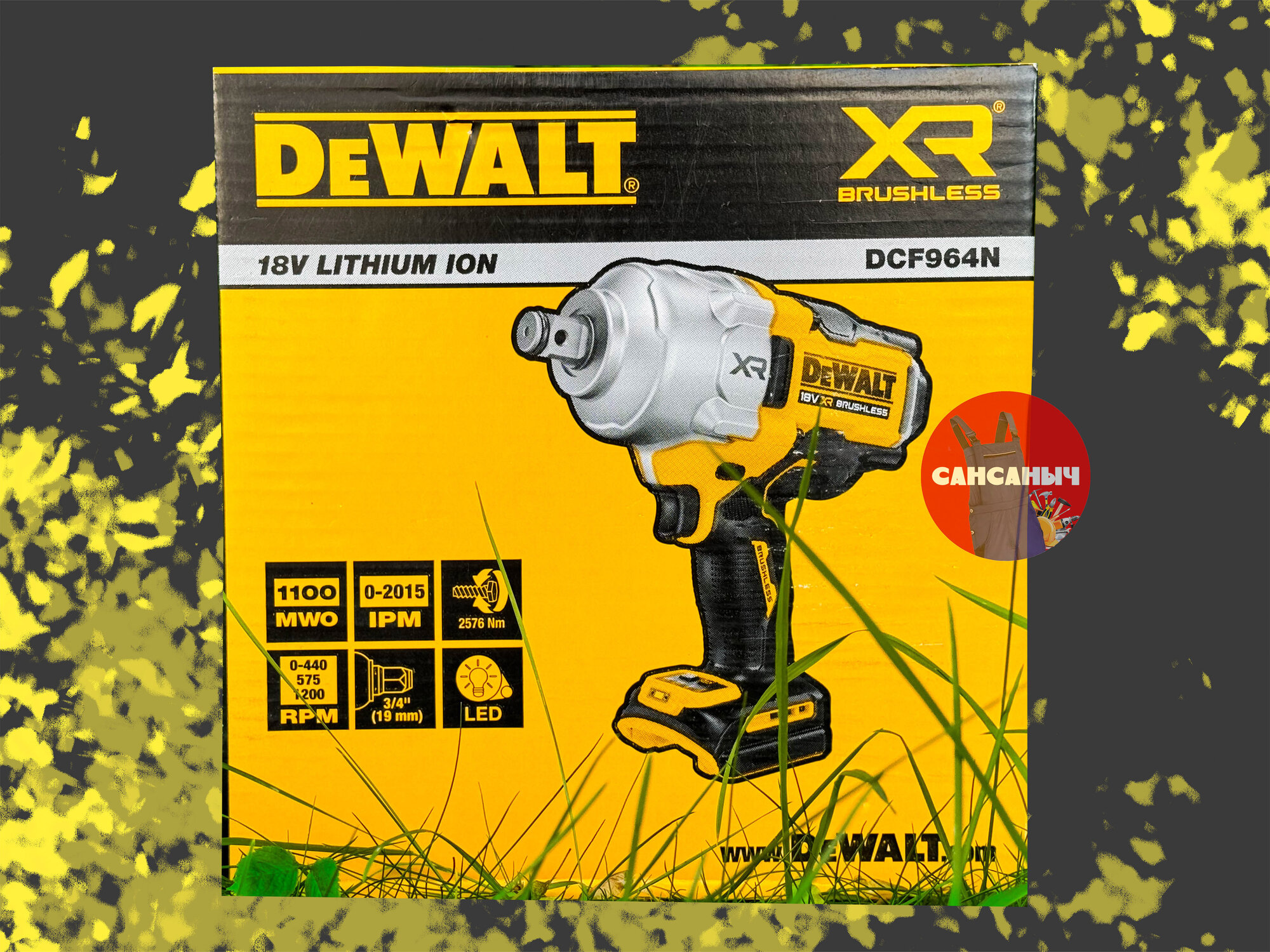 Аккумуляторный гайковерт DeWALT DCF964N 18В