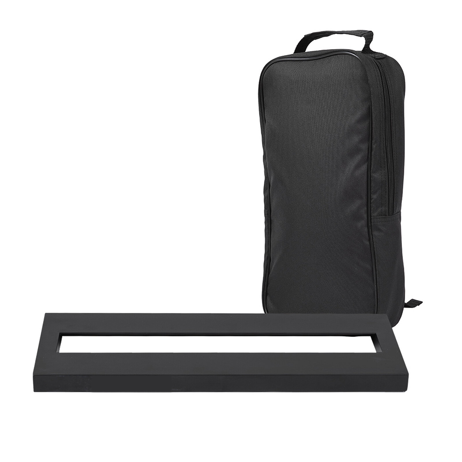 Миниатюрная гитарная педалборд DB-1 из алюминиевого сплава с сумкой для переноски и лентами.