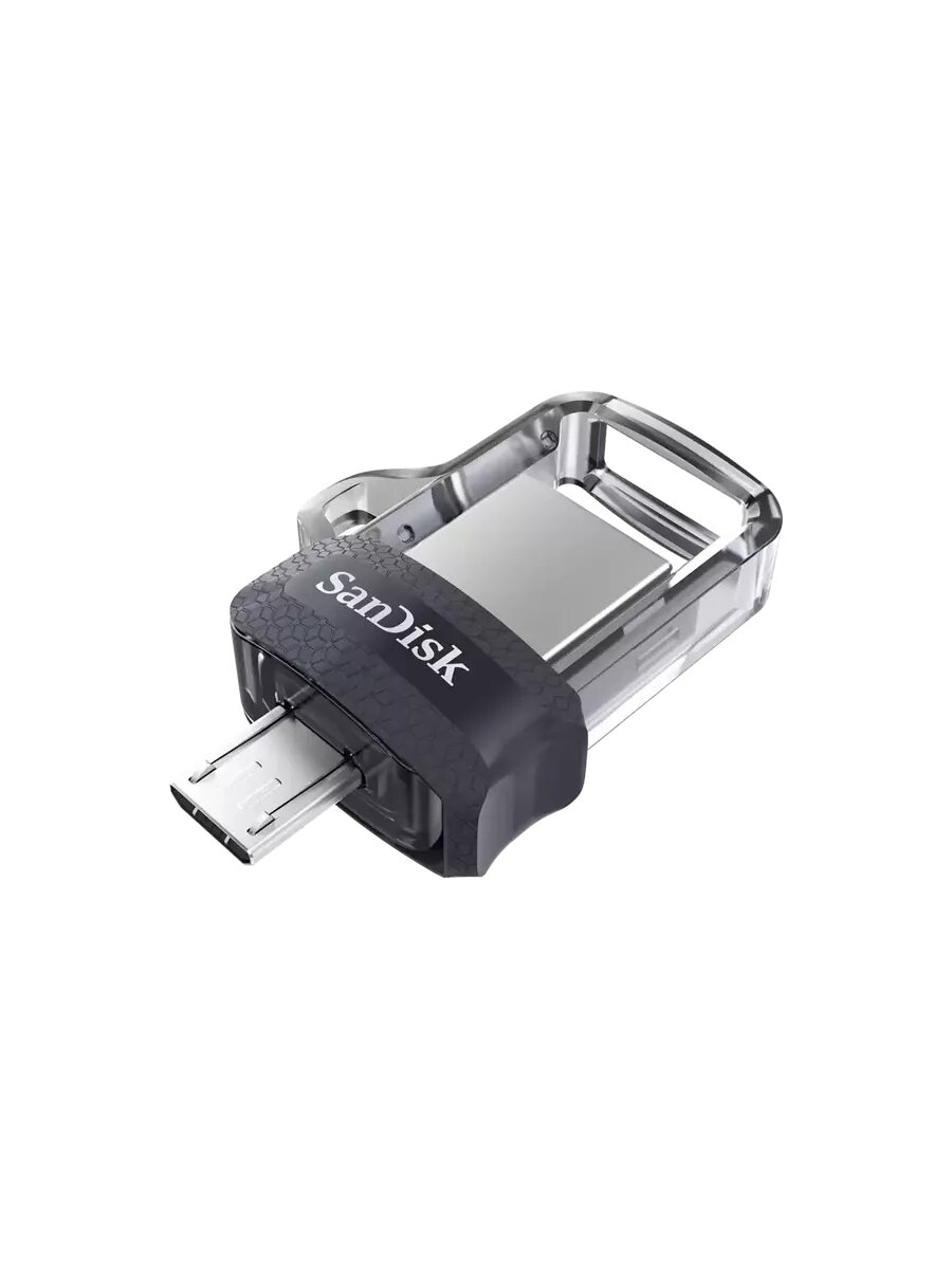 Флеш-накопитель SanDisk Ultra Dual Drive USB 3.0-256GB. Цвет: серебристо-черный
