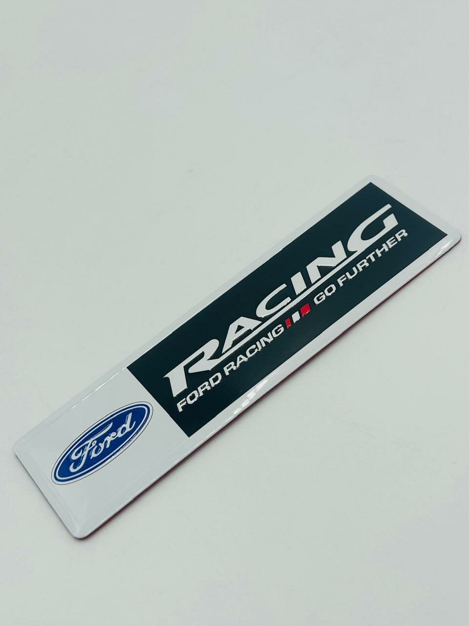 Шильдик надпись наклейка Ford Racing 12см