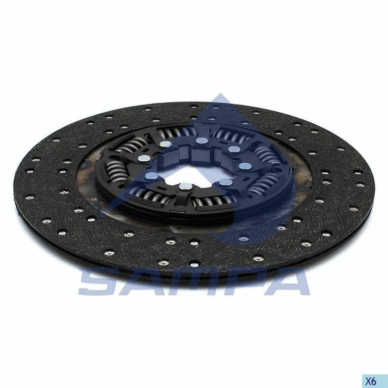 Диск сцепления для Вольво F12, FH12 дв. TD121G, GD, F, FD арт 03227201 SAMPA