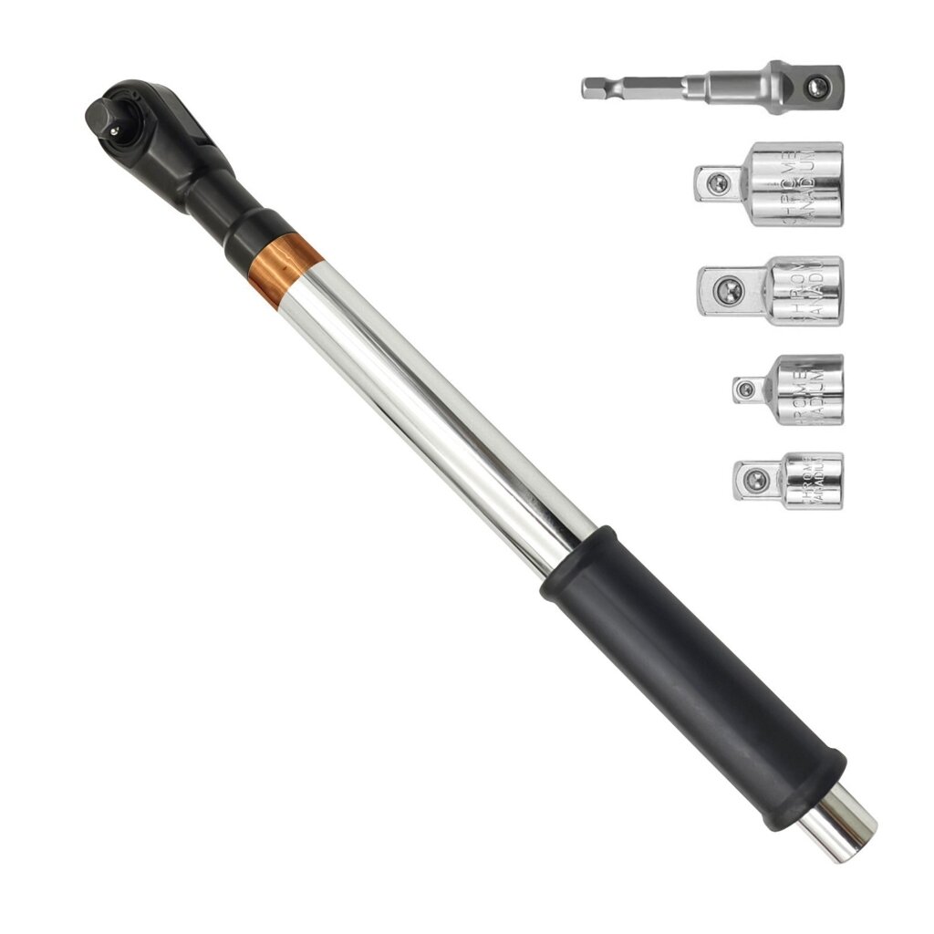 Трещоточный ключ с удлиненной ручкой, двухфункциональный, ручной и электрический