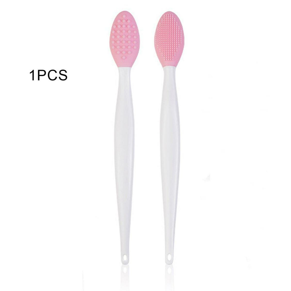 Силиконовая щетка для очищения лица - эффективное отшелушивание носа - удаление черных точек - розовый