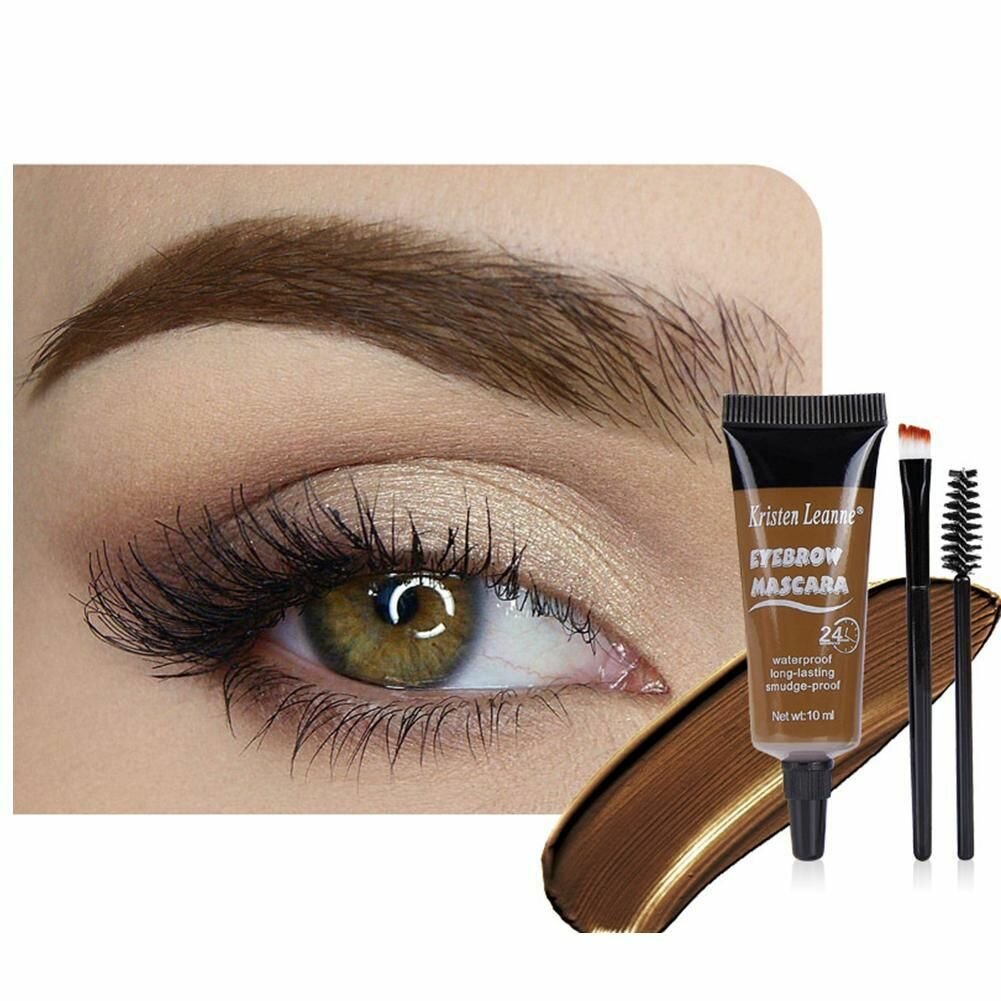 Жидкая краска для бровей, водостойкая, стойкая, придает бровям естественную пышность