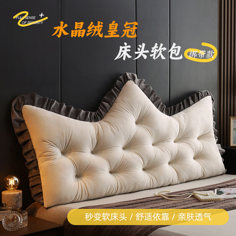 2025 Новый европейский стиль Принцесса Диван-кровать Подушка для подголовника Подушка для поддержки талии Интернет-знаменитость Татами Мягкая упаковка Большая подушка для спины