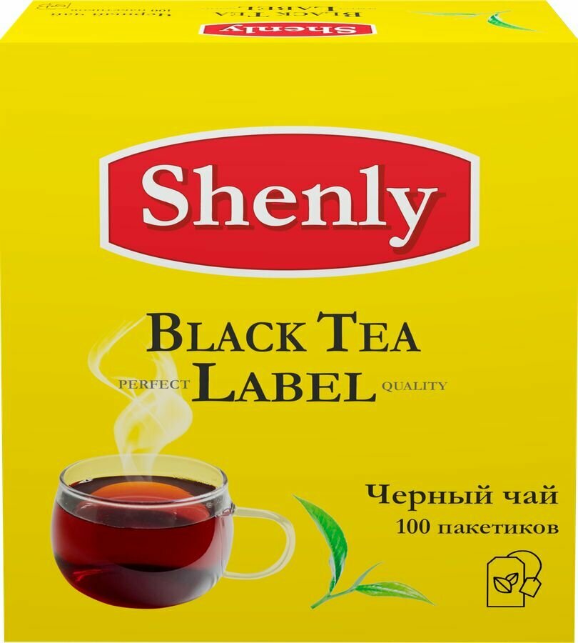 Чай черный SHENLY Байховый д/разовой заварки к/уп (Россия) 100пак