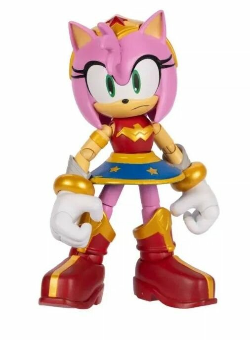 Sonic the Hedgehog x DC Comics фигурка Эми в образе Чудо-Женщины, Figur Amy as Wonder Woman (13 cм)