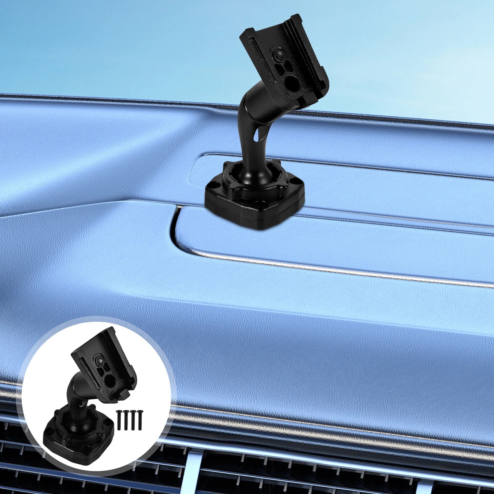 Универсальный кронштейн для зеркала заднего вида, черный, безопасное крепление для видеорегистратора, стабильный держатель для салона автомобиля, крепление для зеркала заднего вида для безопасности вождения