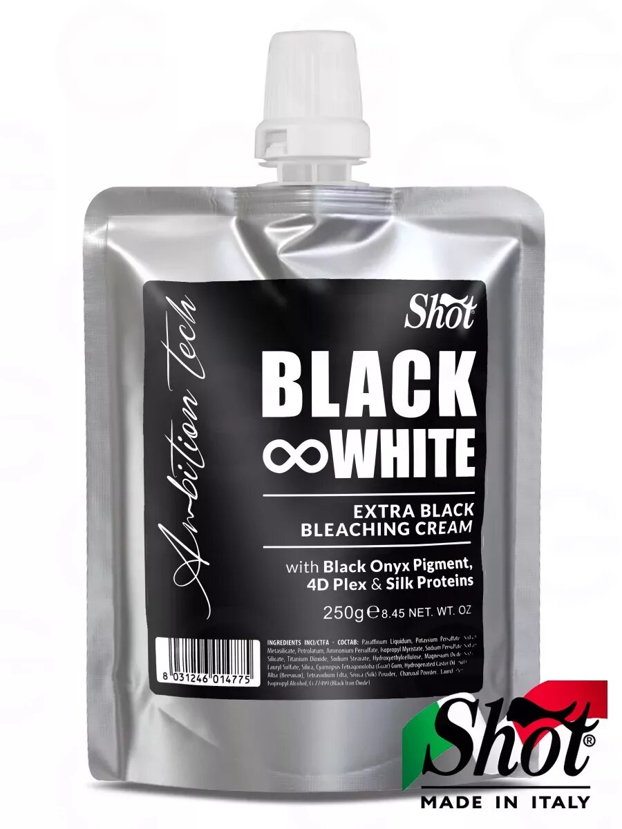 Крем(черный) для волос обесцвечивающий на 10 тонов 250мл.