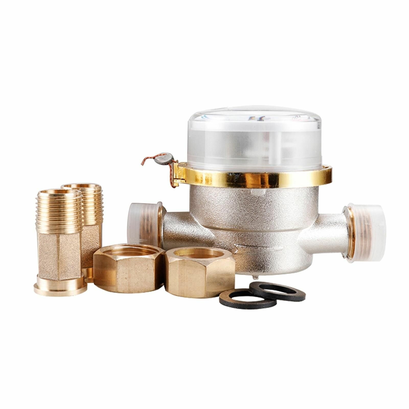 Счетчик холодной воды 20 мм 1/2 дюйма для сада и дома, инструмент с бесплатными фитингами