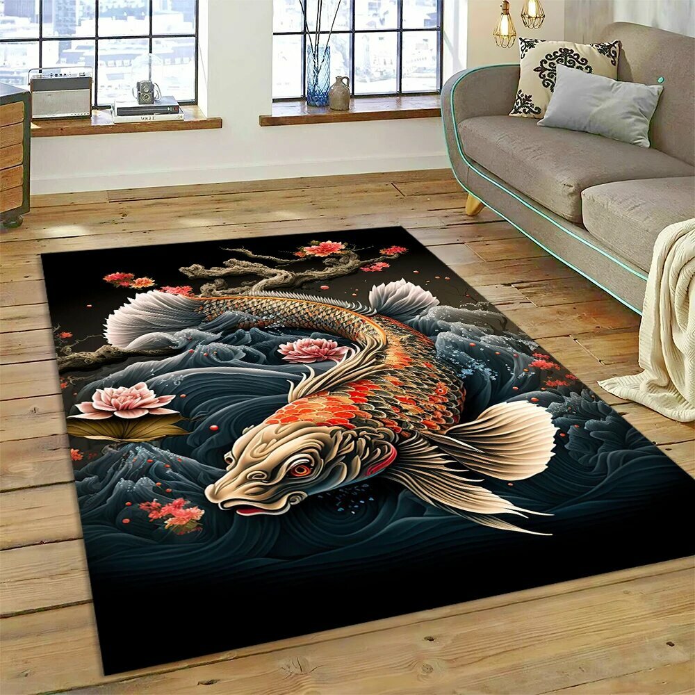 Коврик LOUSIDREAM Инь Янь Рыба 40x60cm, 23