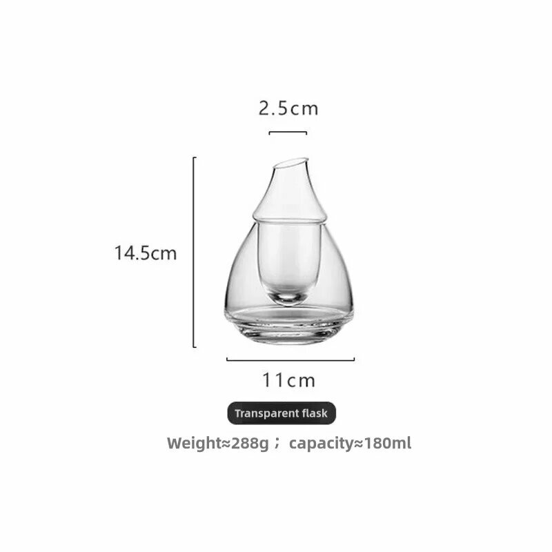 Набор хрустальных бокалов для вина ZHUOJI, 101-200 мл, Белый