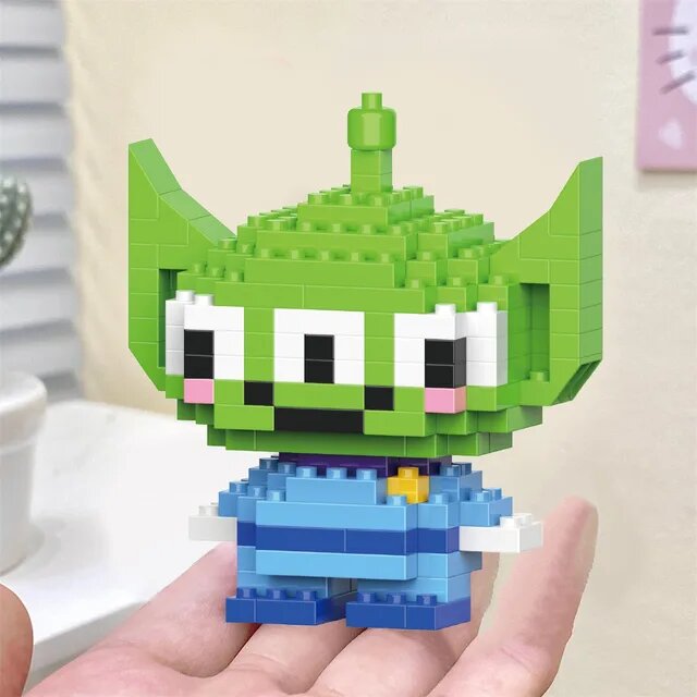 Disney Anime Princess Building Blocks Stitch Mickey Mouse mini Action Toys Фигурки, игрушки, кубики, сборные игрушки, подарки для детей