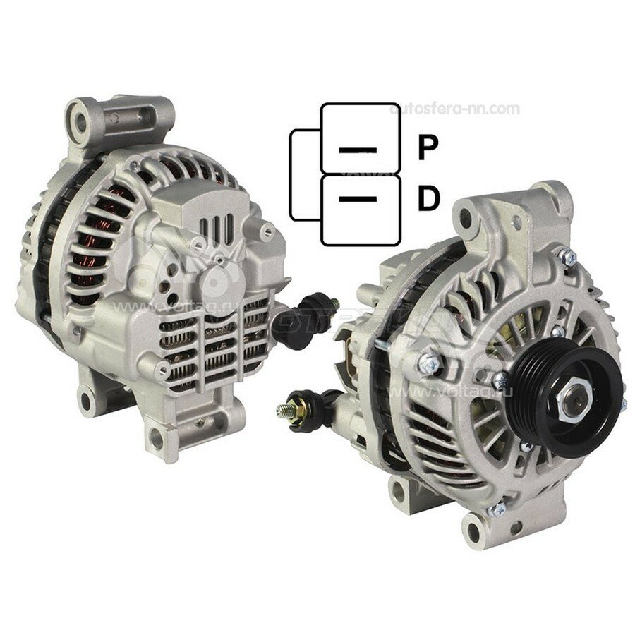 SAT STL81318300 Генератор MAZDA 6 1.8-2.3 02-08 GG/GY L813/LF17/L3C1 12V 90A