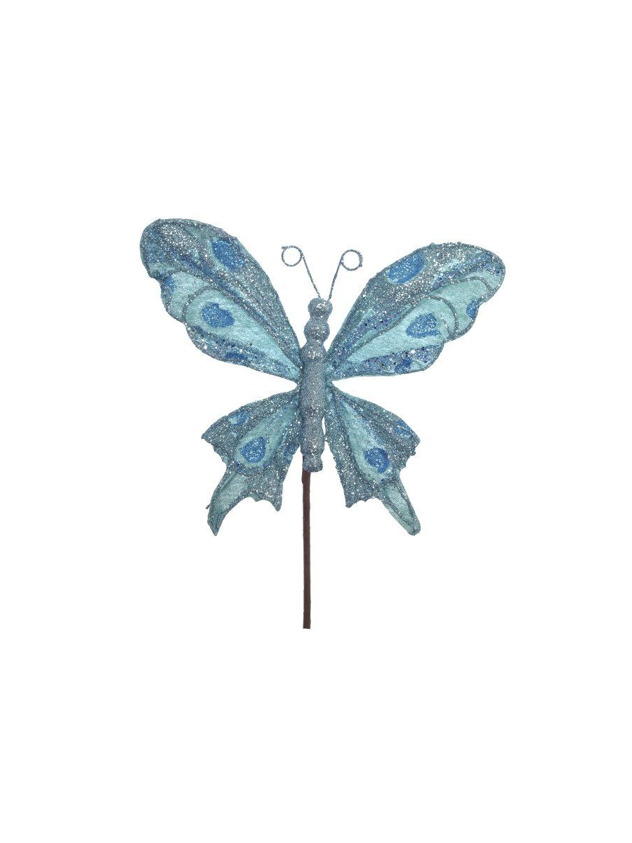 Изделие декоративное на клипсе "Королевская бабочка", L16 W3 H22 см