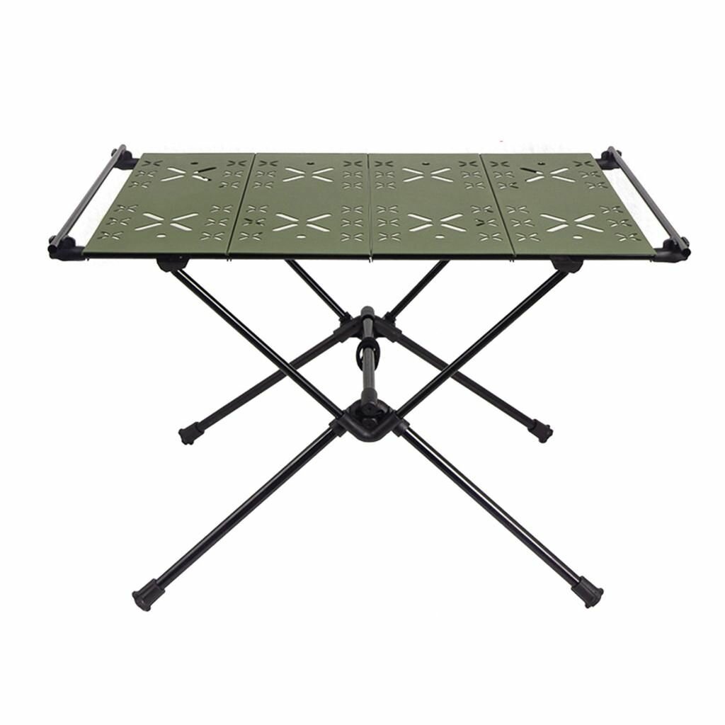 Складной алюминиевый стол для кемпинга, - Стол армейский зеленый