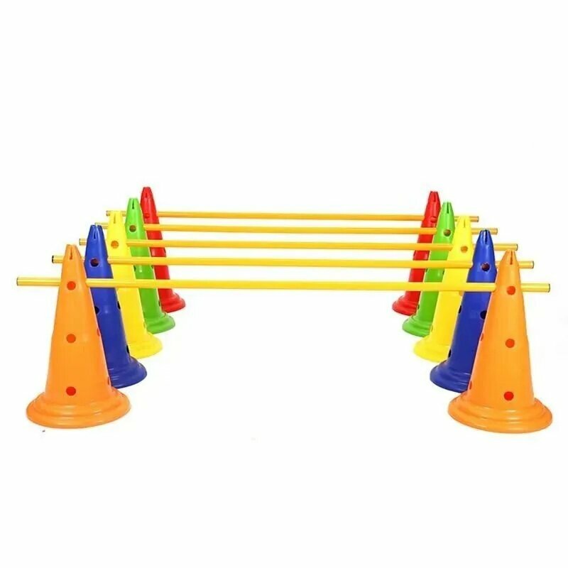 KNOW EASY-Набор препятствий для аджилити Dog Activity, Trixie (6 конусов 30 см, 3 перекладины 100см, 32091)