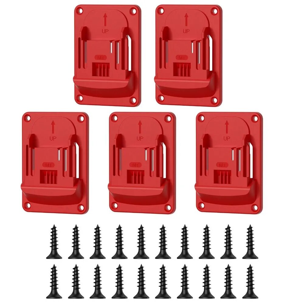 1 комплект из 5 штук, подходит для настенного кронштейна MAKITA Makita с отверстиями 18v4-красный