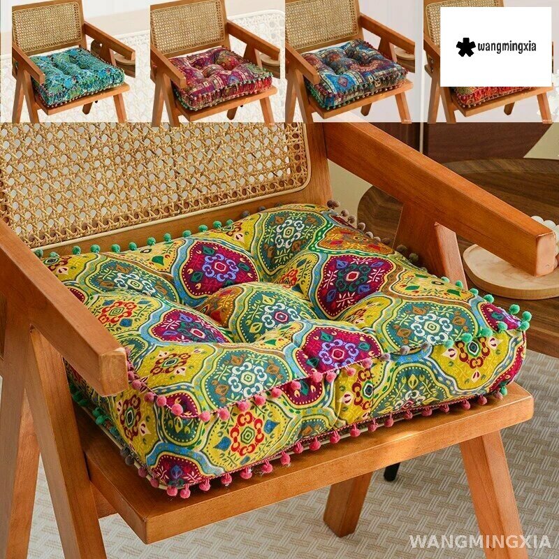 Эксклюзивная подушка 40x40 см из марокканского хлопка и льна Color 2