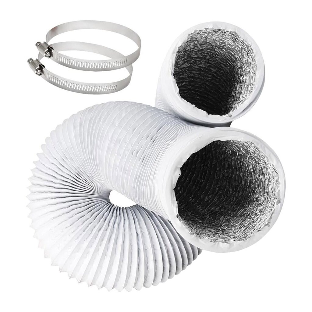 Вентиляционный канал 150 мм вытяжной канал-№ 3 белый шланг 2 метра