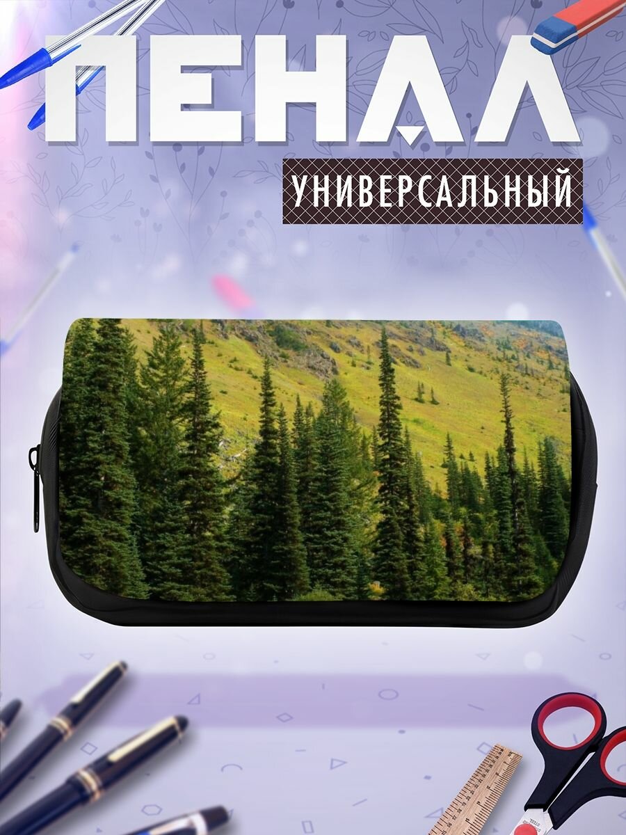 Школьный пенал лес природа
