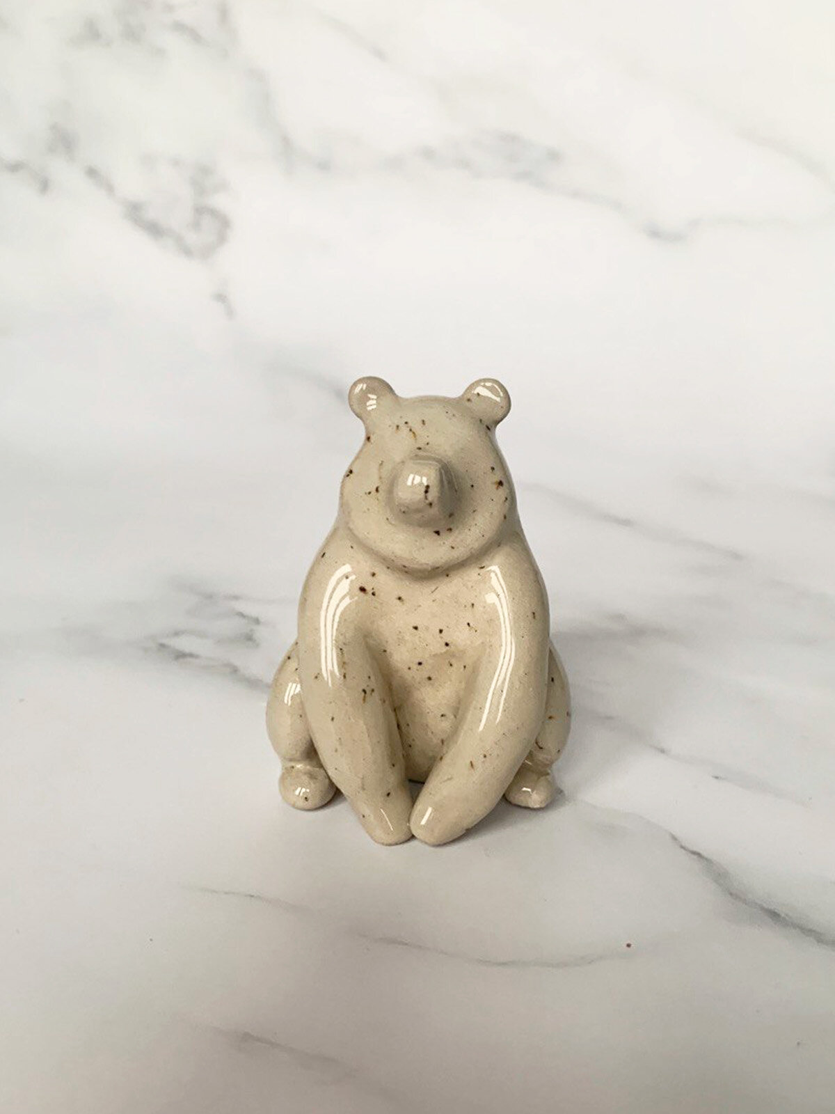 Статуэтка медведь, авторская керамика